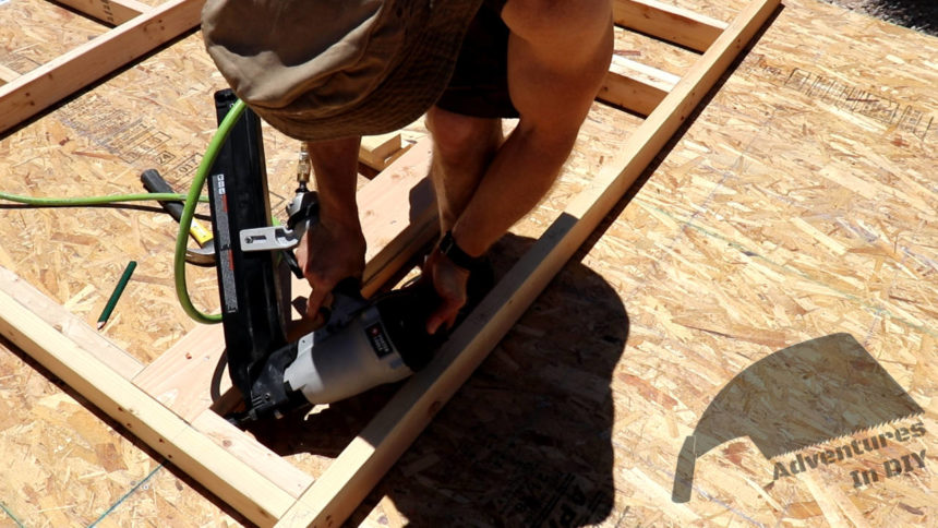Building A Modern Shed – Part 4 – Framing the Walls – Adventures In DIY