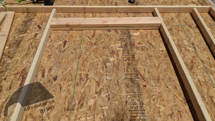 Building A Modern Shed – Part 4 – Framing the Walls – Adventures In DIY