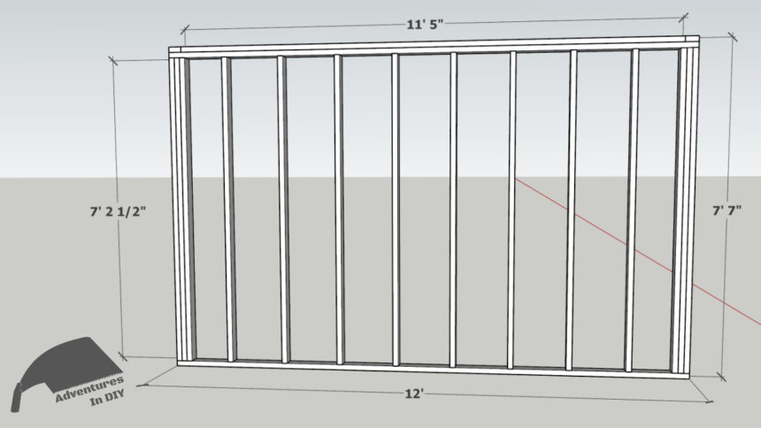 Building A Modern Shed – Part 4 – Framing the Walls – Adventures In DIY