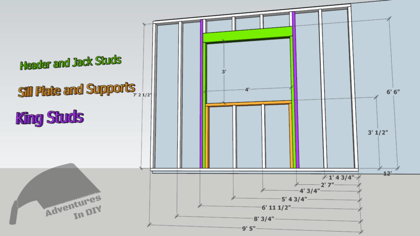 Building A Modern Shed – Part 4 – Framing the Walls – Adventures In DIY