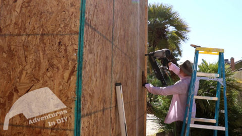 Building A Modern Shed – Part 5 – Installing The Wall Sheathing ...