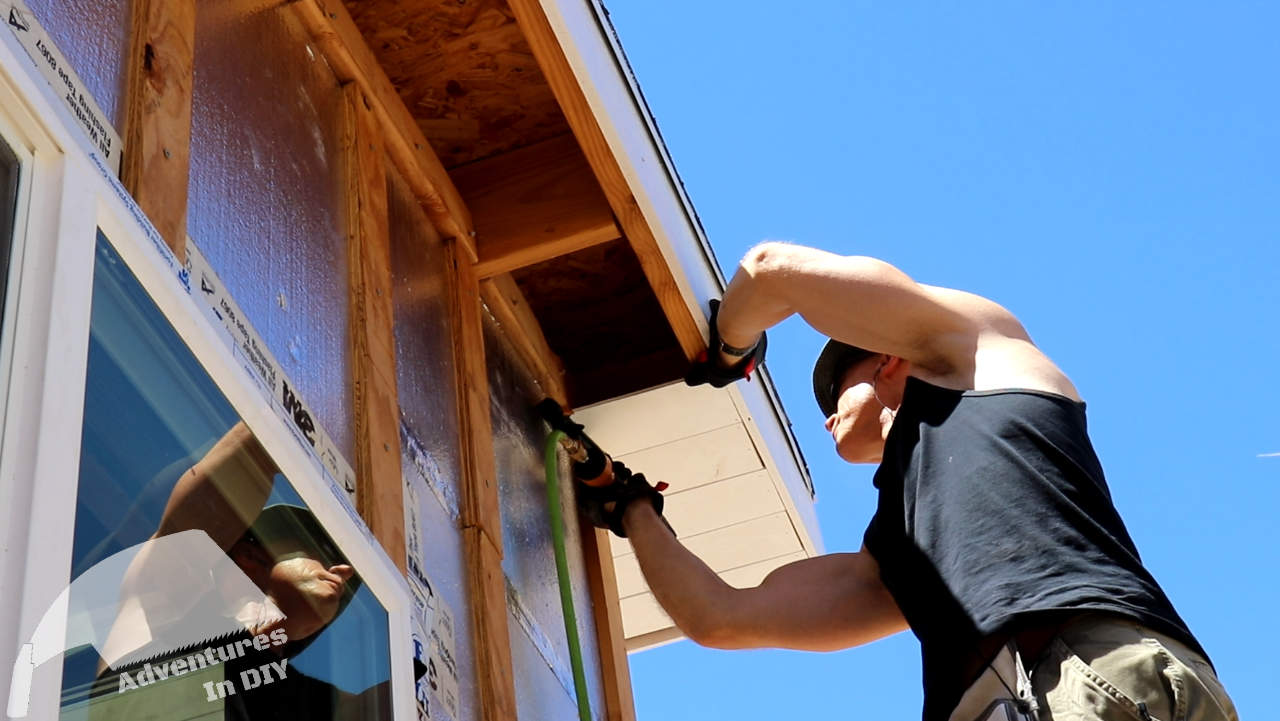 Building A Modern Shed – Part 13 – Installing Shiplap on the Soffit ...